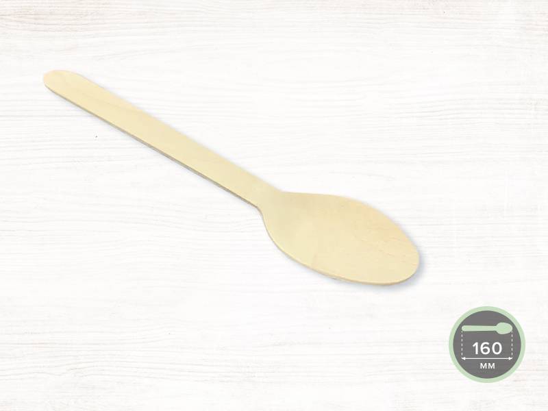Wooden disposable Spoon - Retail